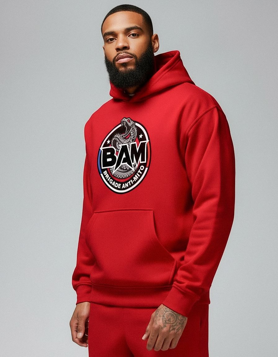 HOODIE BAM - Rouge – BAM SHOP